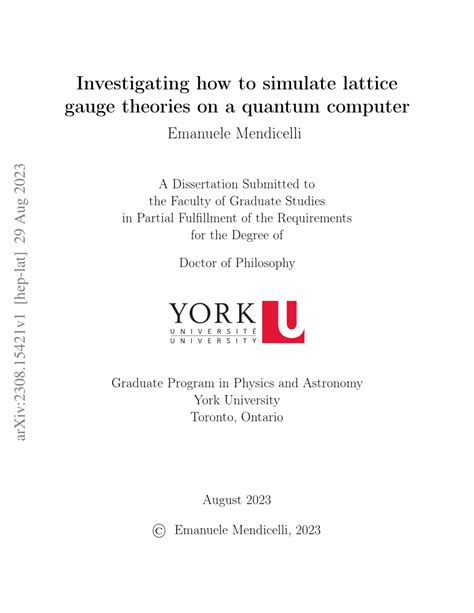 Pdf Investigating How To Simulate Lattice Gauge Theories On A Quantum Computer
