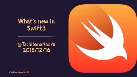 Whats New Swift3 Ppt