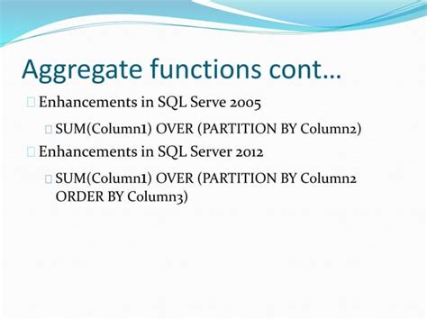 Windowing Functions In Sql Server Pptx