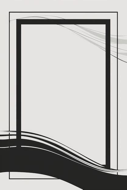 Premium Photo Abstract Monochrome Curves Minimalist Frame