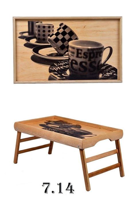 Столик на ножках время кофе 7 14 — цена 938 грн в каталоге Подносы