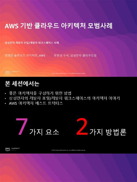 Aws 기반 클라우드 아키텍처 모범사례 Pdf
