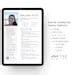 Modern Resume Template With QR Code Editable Canva Template Etsy