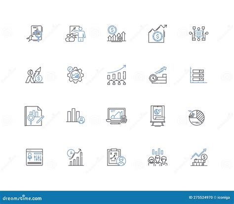 Data Mapping Line Icons Collection Transformation Integration Data Mapping Line Icons Collection Transformation Integration