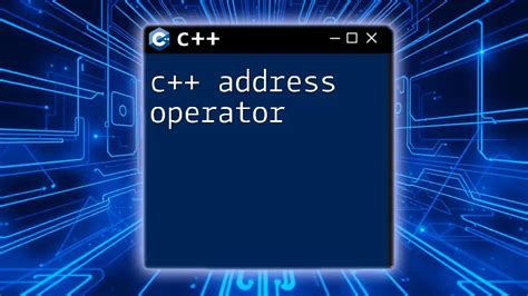 Understanding C Address A Quick Guide
