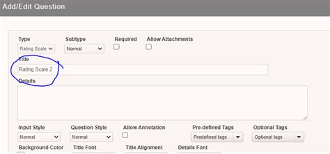 Creating Custom Rating Scale Question Types