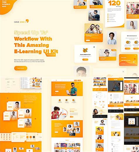 38 Screens And Design Elements E G Landing Page Quicklinks Page Ecommerce Dashboard For
