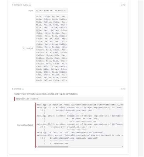 solved 11 10 lab all permutations of names write a program