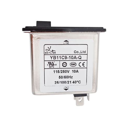 Emi Filter C14 Outlet Rocker Switch Iec Connector Power Filter With
