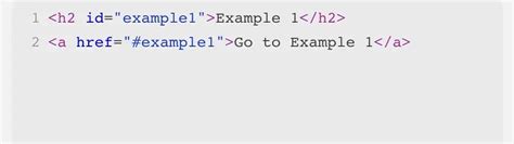 How To Create An Anchor Link To Jump To A Specific Part Of A Page