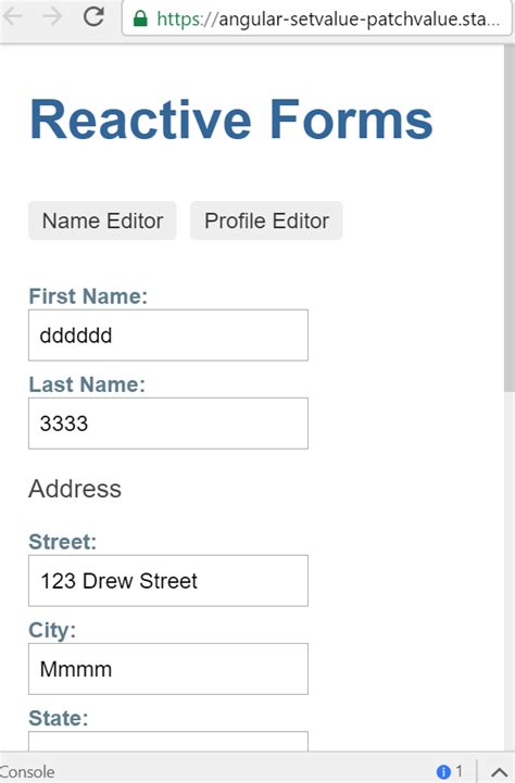 Patchvalue And Setvalue In Angular · Issue 100 · Puddlejumper26blogs · Github