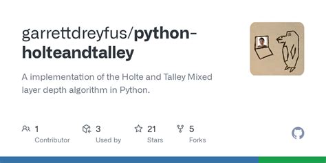 Github Garrettdreyfuspython Holteandtalley A Implementation Of The Holte And Talley Mixed