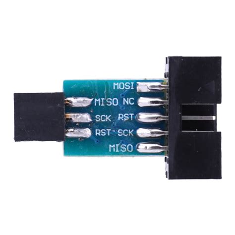 Husxh For Avrisp Usbasp Stk500 10pin To 6pin Adapter Plate Programmer 10pin To 6pin Isp Adapter