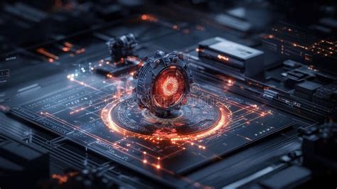 Dynamic Corporate Innovation In Technology Digital Environment Graphic Representation Futuristic