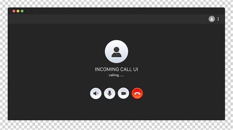Premium Vector Incoming Call Screen User Interface Ui For Website And Mobile Apps Vector