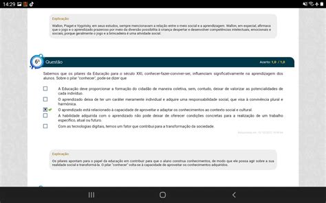 simulado Estácio Didática