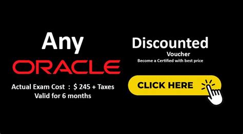 Get 50 Discounted Oracle Exam Voucher Mock Test Exam Preparation