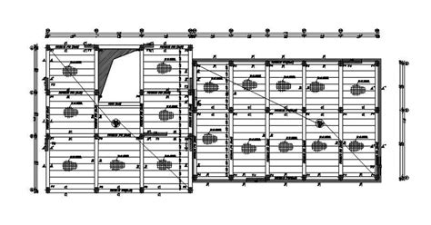2d Design Of Structural Coffrage Rcc Design Plan Drawing And Their All Section In Autocad