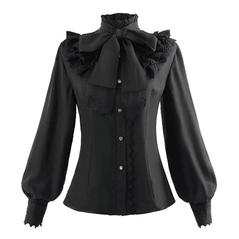 Victorian Blouse Black