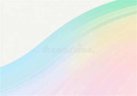 Abstract Pastel Wave Background Soft Gradient High Quality Image Stock Illustration