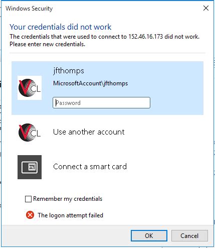 Windows 8 And Windows 10 Authentication VCL