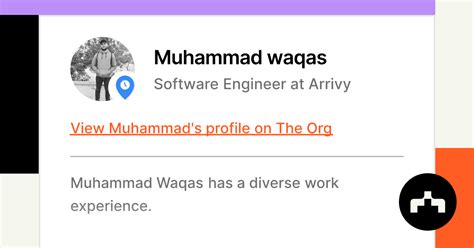 muhammad waqas software engineer at arrivy the org