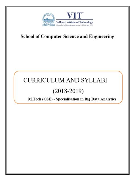 Mtech Cse Big Data Analytics Curriculum Download Free Pdf Apache