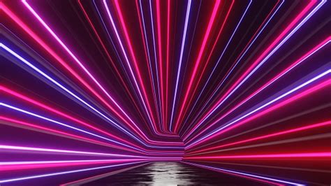 어두운 장면에서 빛나는 네온과 빛의 3d 렌더링 빠르게 움직이는 빛의 선 추상 간단한 화려한 조명 네온 배경 3차원 형태에 대한 스톡 사진 및 기타 이미지 Istock