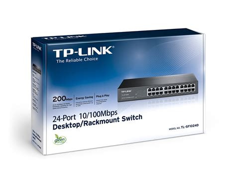 Сетевой коммутатор TP-Link TL-SF1024D, 24 порта 10/100 Мбит/сек ...
