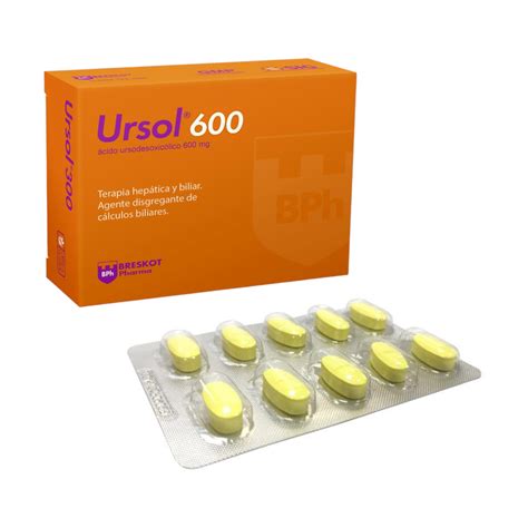 Ursol Ácido Ursodesoxicolico 600mg X Comprimido— Farmacorp