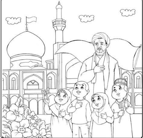 15 نقاشی دهه کرامت برای رنگ آمیزی کودکان