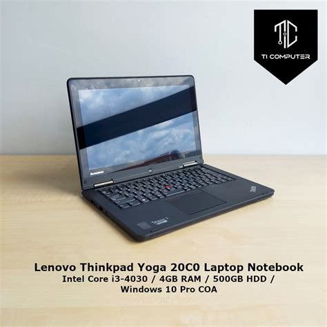 Lenovo Thinkpad Yoga 20C0 Intel Core I3 4030 4GB RAM Laptop Refurbished Notebook Shopee Malaysia