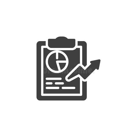 Clipboard With Pie Chart Vector Icon Stock Vector Illustration Of Paper Sign 234749897