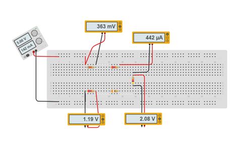 Circuit Design Actividad 10 Practica Circuito Serie Y Mediciones Tinkercad