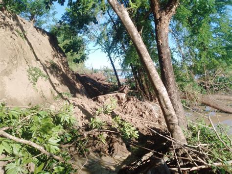 ငါးသိုင်းချောင်းမြို့၊ သရက်ချောင်းကျေးရွာအုပ်စု၊ တောင်ဝှေးတောက်ကျေးရွာတွင် ငဝန်မြစ်ရေ တိုက်စား