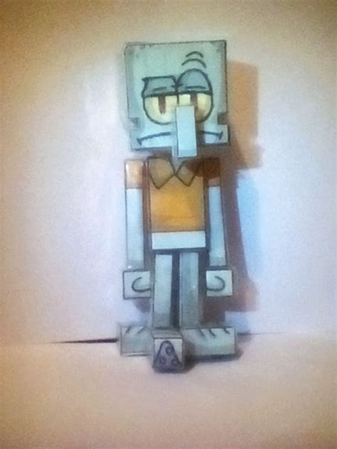 Pixel Papercraft Squidward J Q Tentacles Spongebob Squarepants