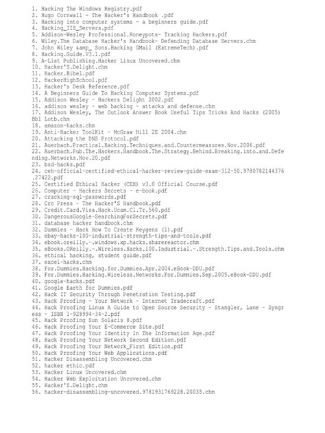 Some Hacking Book Pdf Security Hacker Computer Security