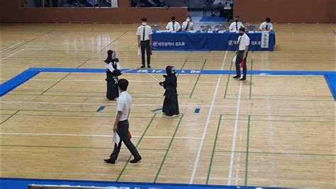 제23회 대전광역시장기 검도대회 초등3학년부 개인전 8강 한밭검도관 전주혁 Vs 도안검도관 안정환 Youtube