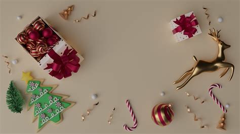 메리 크리스마스와 새해 복 많은 새해 현실적인 개체와 Xmas 축제 배경 휴일 요소 3d 렌더링 및 리얼리즘 인사말 카드 배너 웹 포스터 12월에 대한 스톡 사진 및 기타