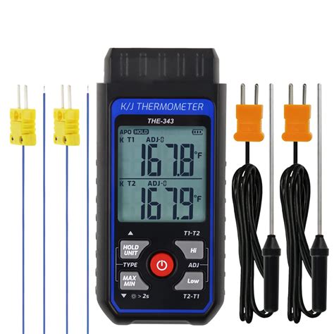 Thermocouple Thermometer Digital K Type Thermometer With 4 Thermocouples 328~2500℉ Measuring
