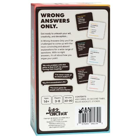 Wrong Answers Only Mind Games