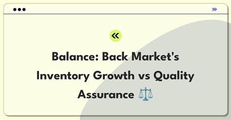 Back Market Inventory Vs Qa Tradeoff Product Strategy Case Nextsprints
