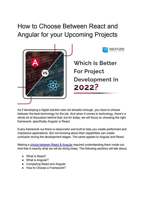 which is better for project development in 2022 angular or react by