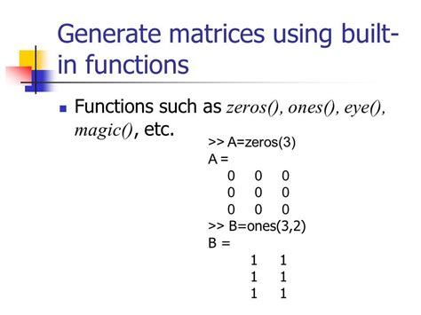 matlab basics with a brief review of linear algebra by lanyi xu