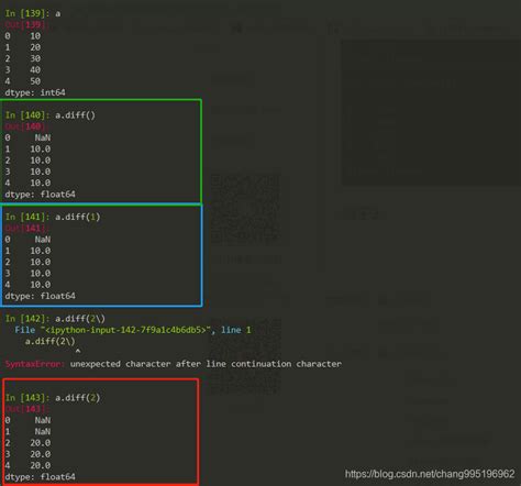 Pandas中shift、diff、corr、cov等函数的用法pandas Cov Csdn博客