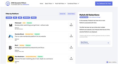 Add Cms Filters To Your Webflow Collections Jetboost