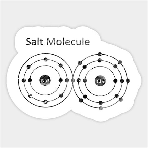 Salt Molecule Sticker Molecules Science Art Biology Art