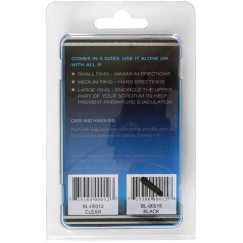 Stay Hard Beaded Cock Rings Clear 3 Pack Sex Toys At Adult Empire