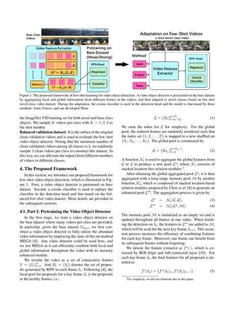 Few Shot Learning For Video Object Detection In A Transfer Learning Scheme Deepai