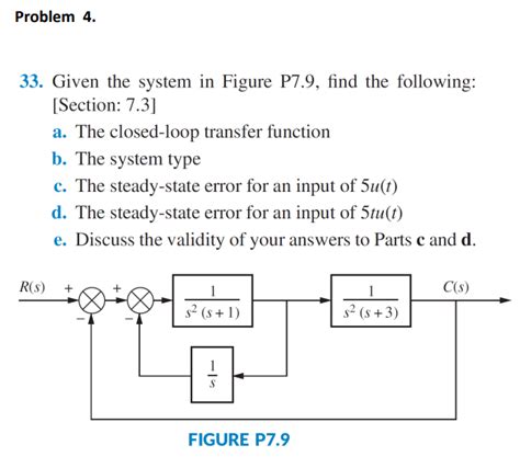 solved problem 4 33 given the system in figure p7 9 find